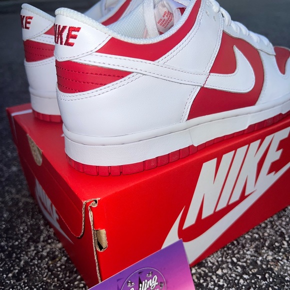 Nike | Shoes | Nike Dunk Low Championship Red | Poshmark